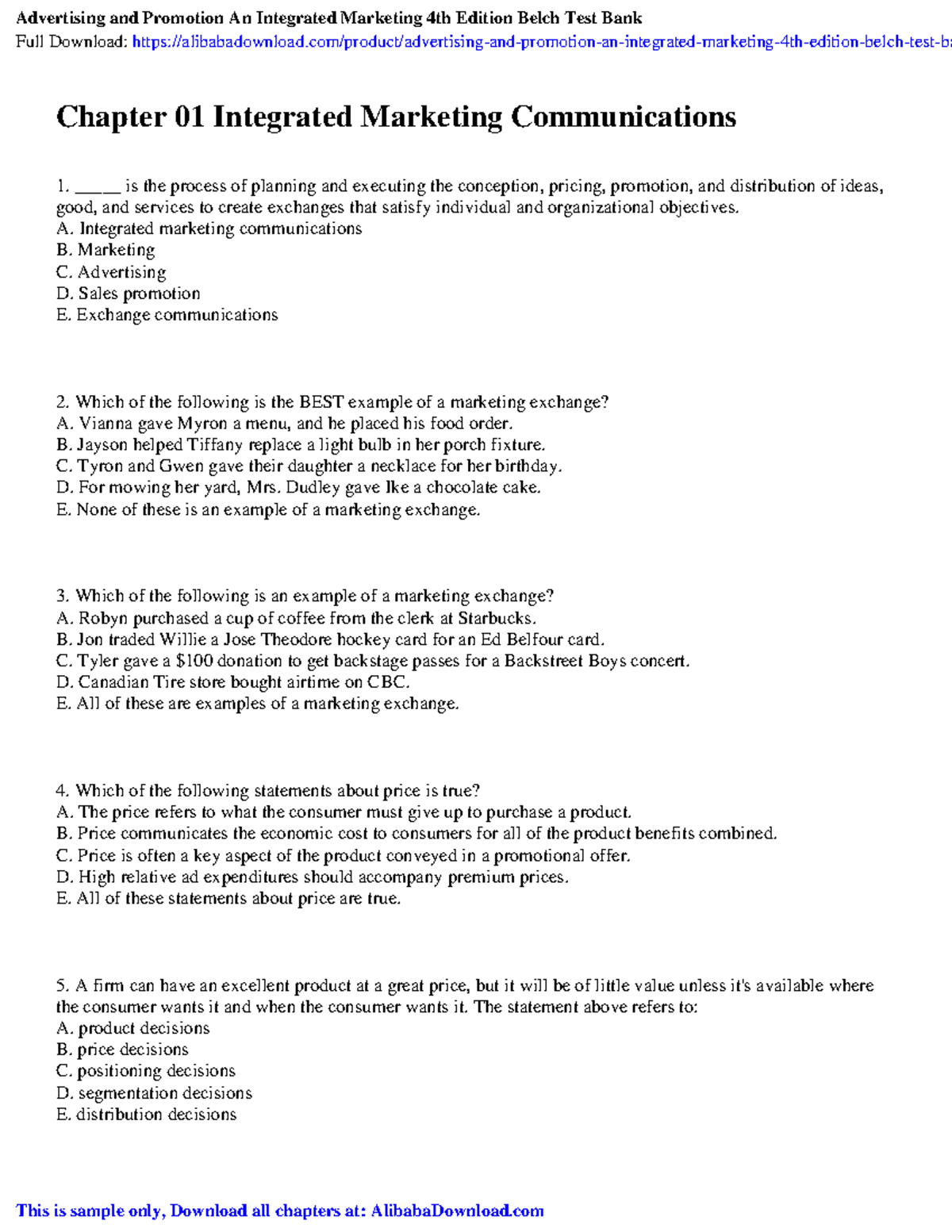 Advertising and promotion an integrated marketing 4th edition belch ...