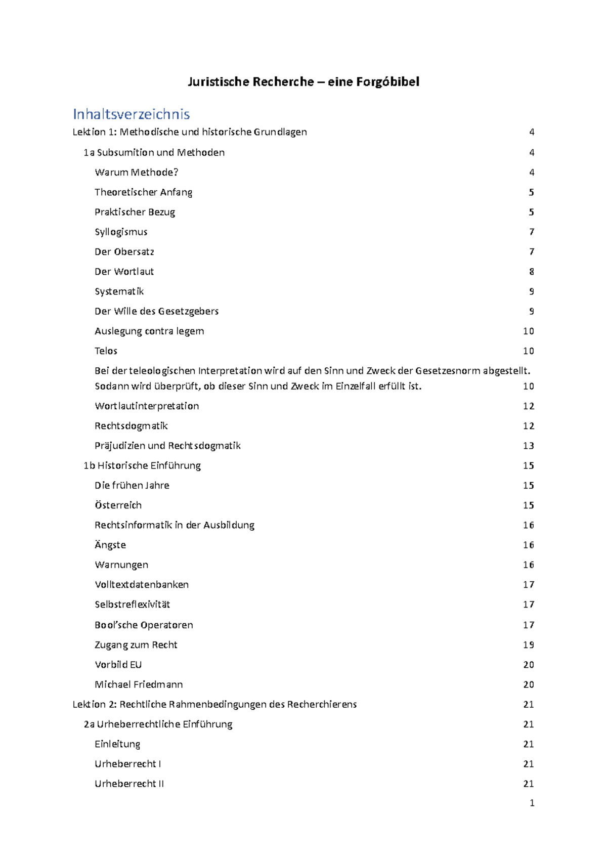 Die Forgobibel - Juristische Recherche – eine Forgóbibel Lektion 1 ...