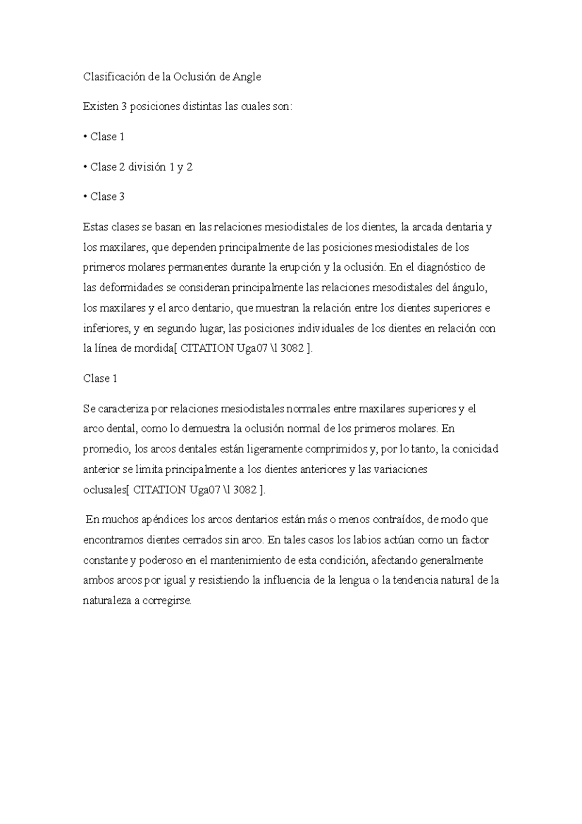 Clasificación de la Oclusión de Angle - Clasificación de la Oclusión de ...
