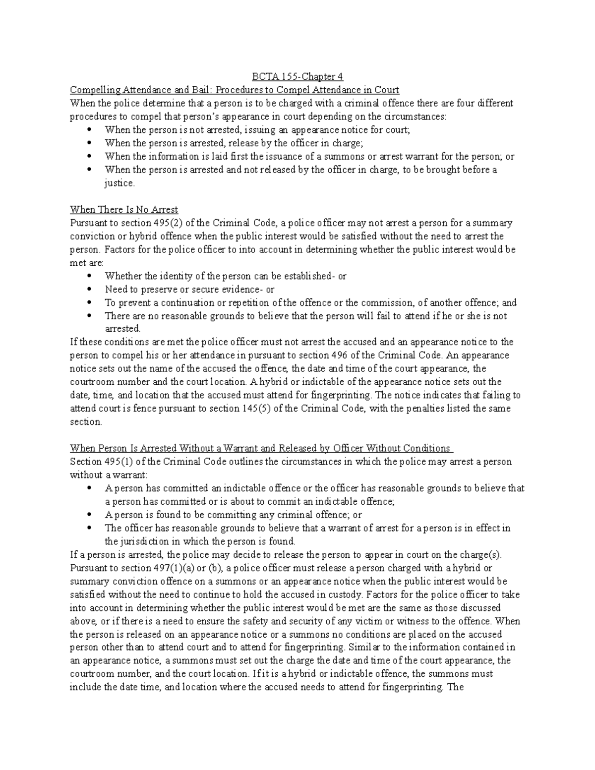 BCTA 155- Chapter 4 Textbook Notes - BCTA 155-Chapter 4 Compelling ...