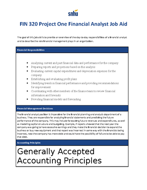 FIN 320 Project Two Financial Analysis Report - Current ratio: The ...