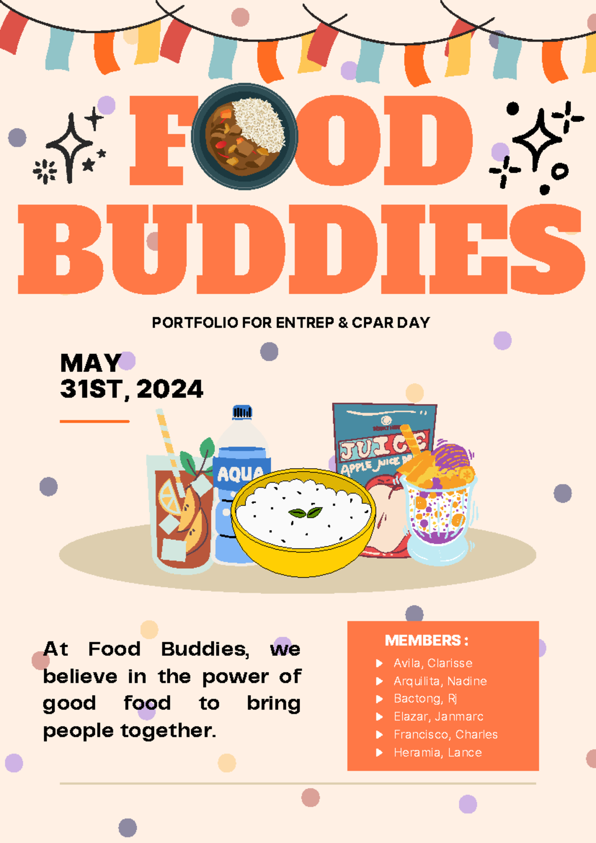 Entrep AND CPAR DAY - BAED-BENS2122 - FOOD BUDDIES Bactong, Rj Avila ...