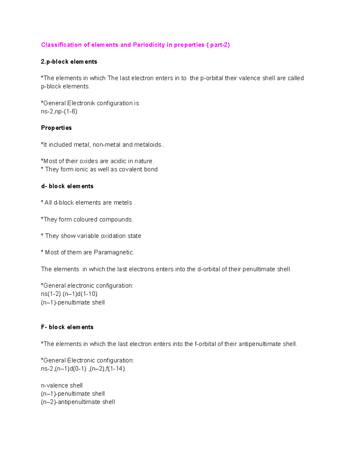 +1chemistry chapter 3 (part-2) - Classification of elements and ...