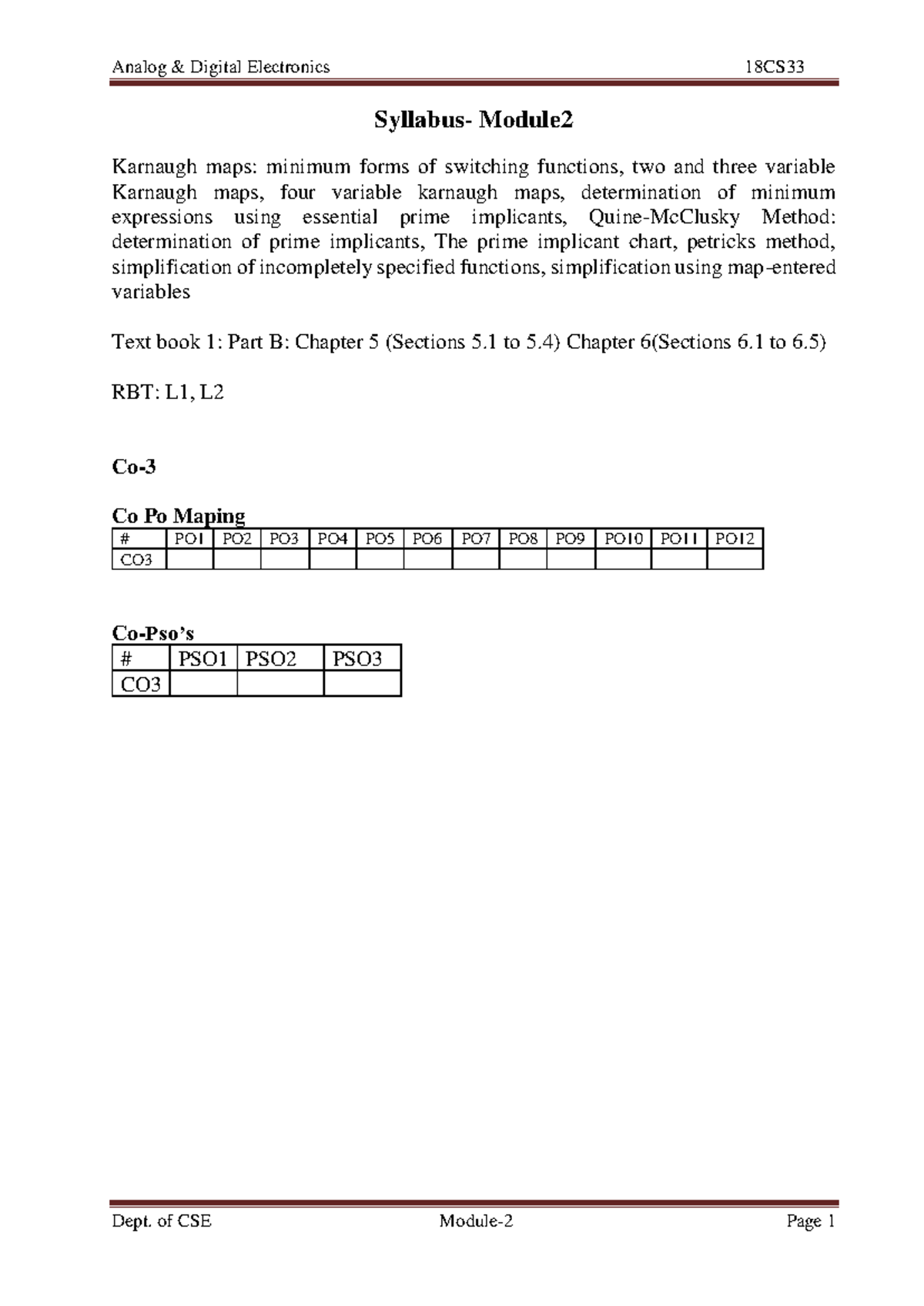 PK Notes M2 ADE - Dept. of CSE Module-2 Page 1 Syllabus- Module ...