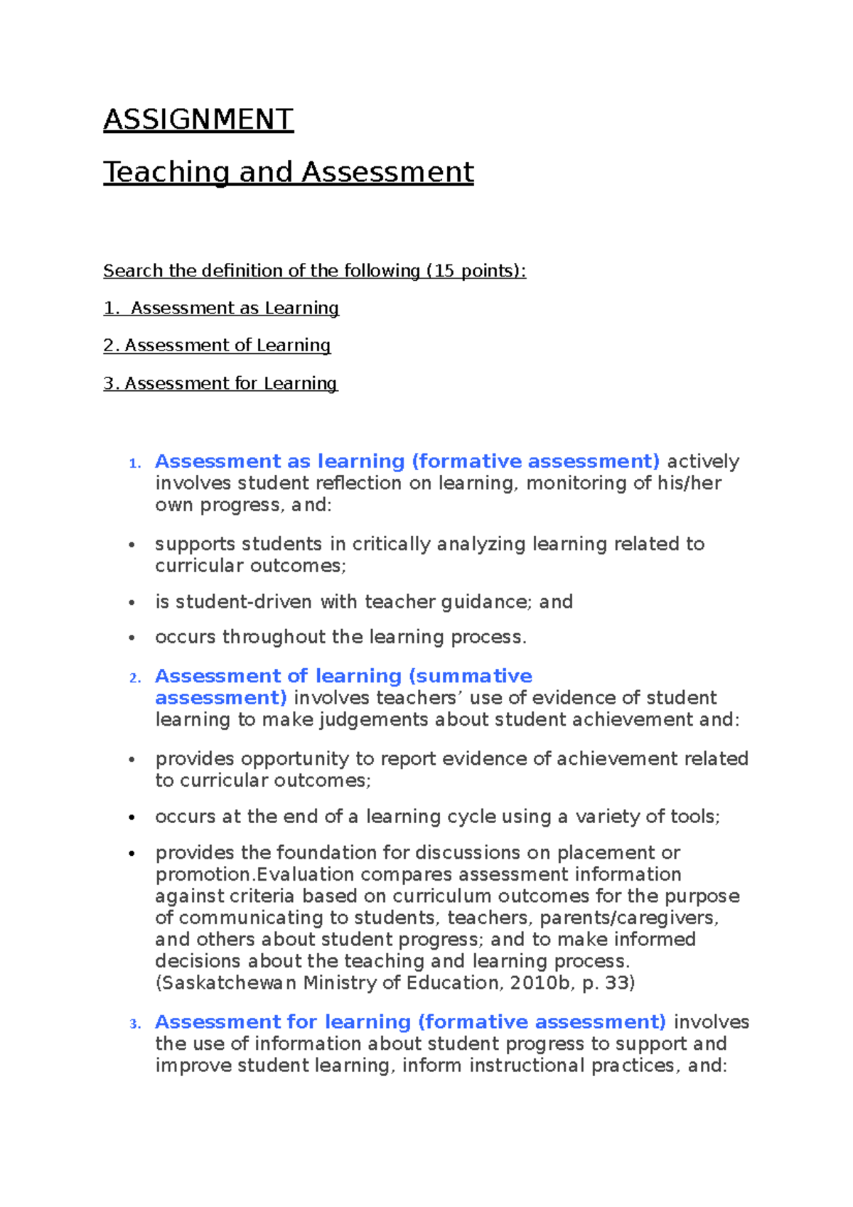 Activity VIII-ENG 51-52 - ASSIGNMENT Teaching and Assessment Search the ...