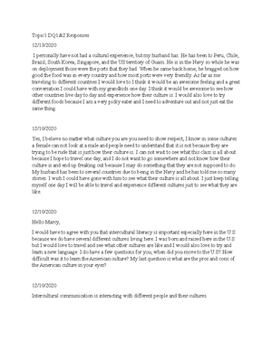Week 1 Discussion Question 1 - Compare two different approaches to ...
