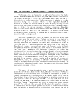 Introduction to welfare economics - Unit 10. Introduction to welfare ...