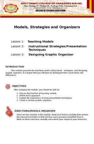 MATH 9 Q3 Module 2 - Mathematics Quarter 3 - Module 2 Proving Theorems ...