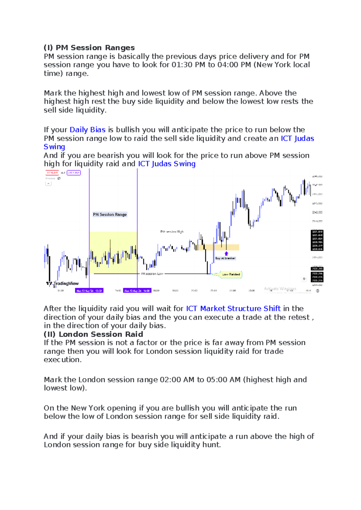 Ict all setups - new - (I) PM Session Ranges PM session range is ...