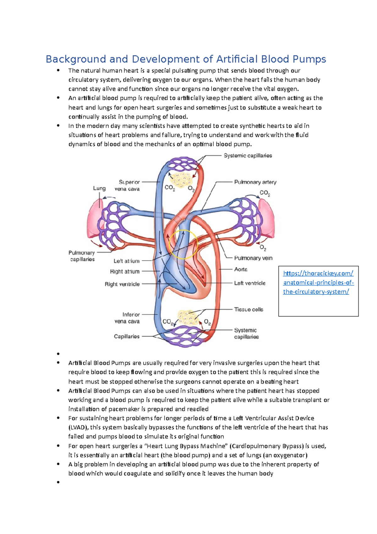 Background and Development of Artificial Blood Pumps - When the heart ...