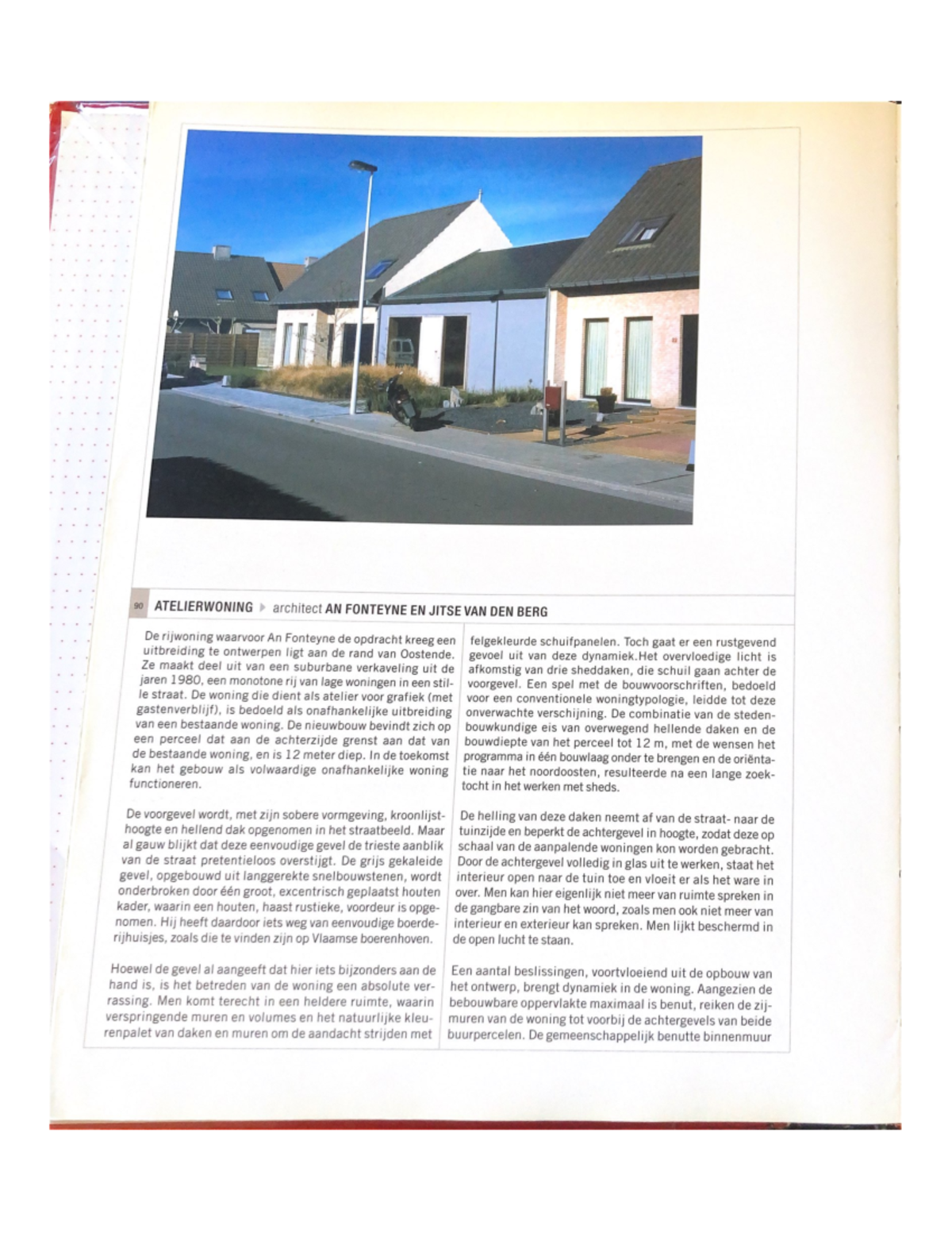 90 Atelierwoning • architect AN Fonteyne EN Jitse VAN DEN BERG ...