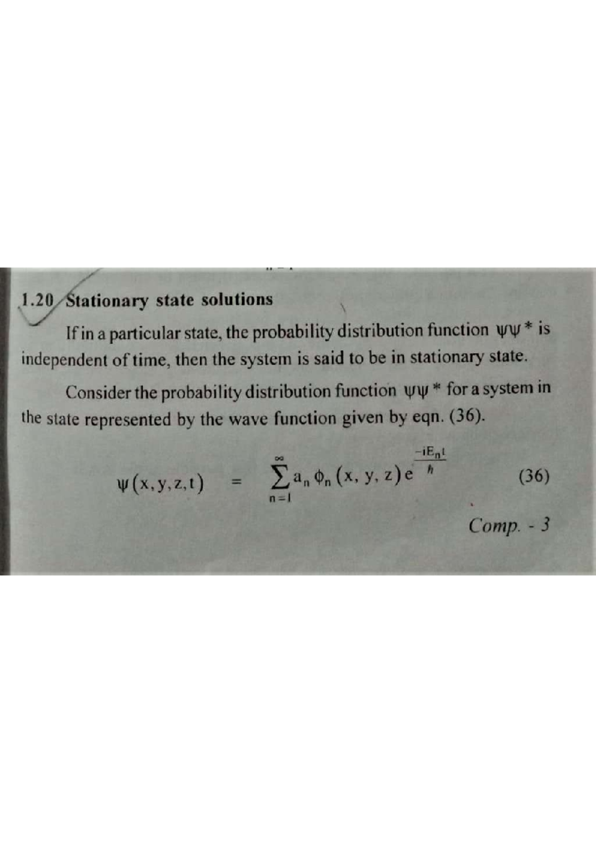 Stationary state solutions and Particle in a box - Complementary Physics - Studocu