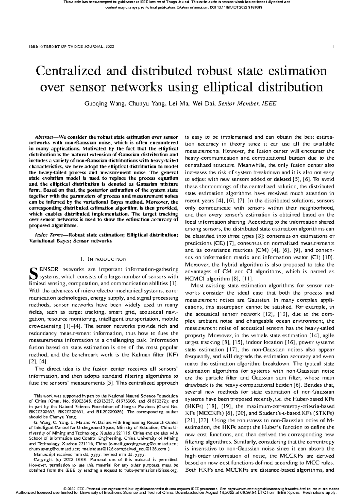 Centralized And Distributed Robust State Estimation Over Sensor