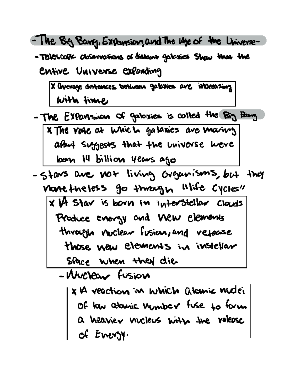 1.2 The History of the universe - The Big Bang Expansion andThe Age of ...