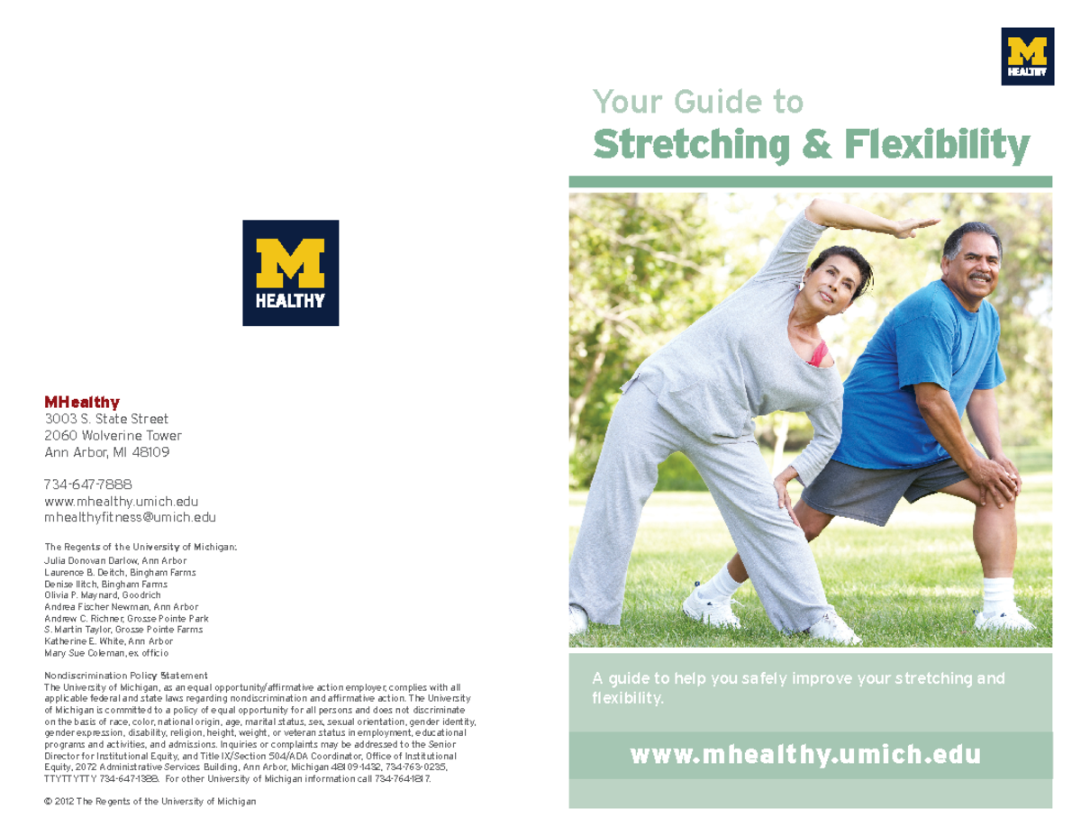 Mh-stretching-booklet - MHealthy 3003 S. State Street 2060 Wolverine ...