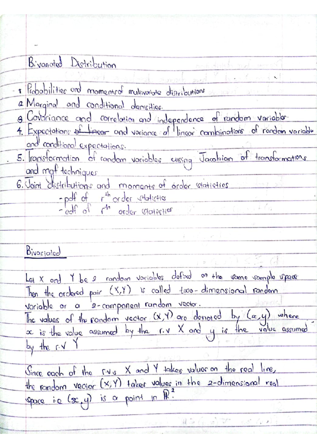 Prob Stats II - These are lecture notes, formulas with examples for ...