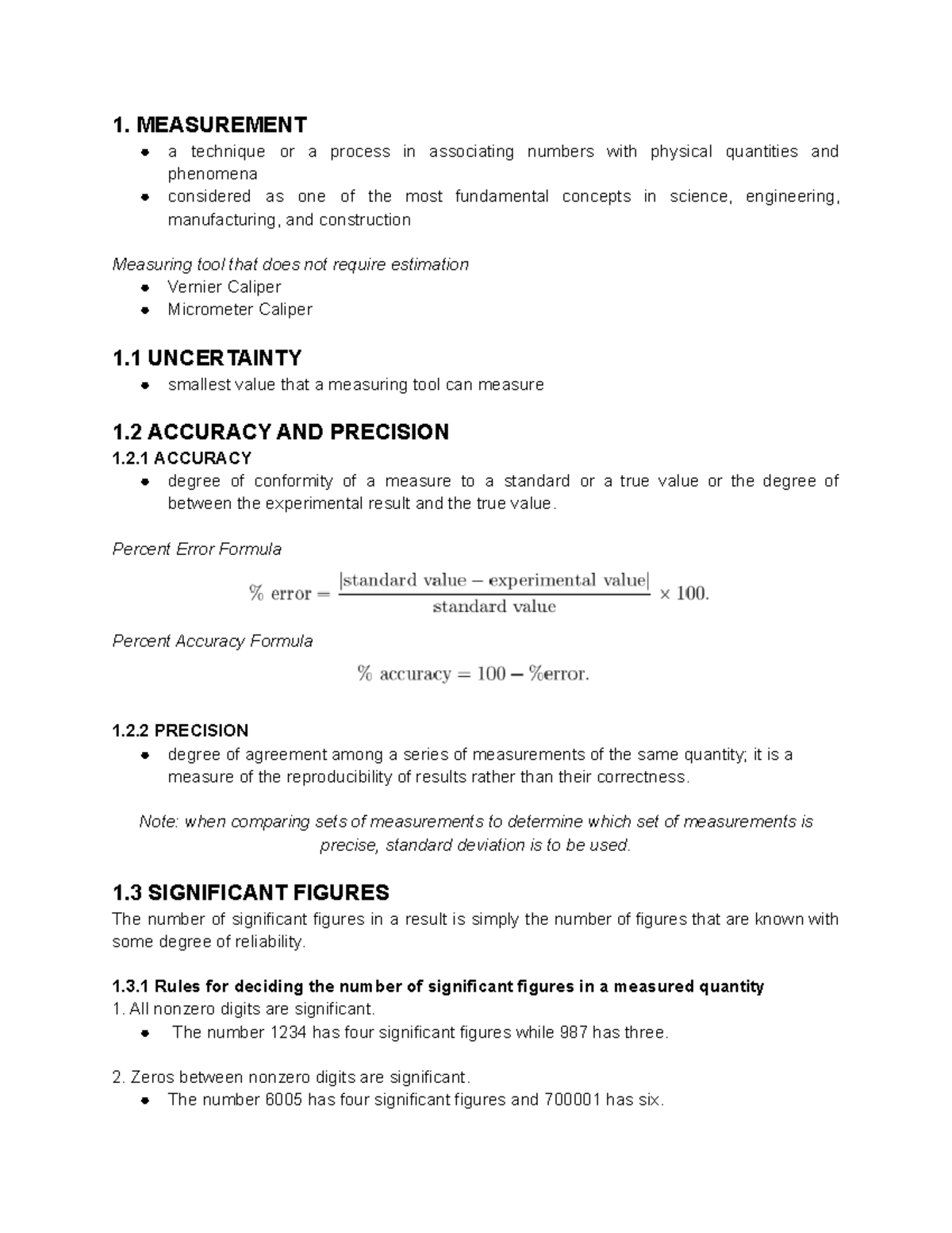Measurement - ... - 1. MEASUREMENT a technique or a process in associating numbers with physical ...