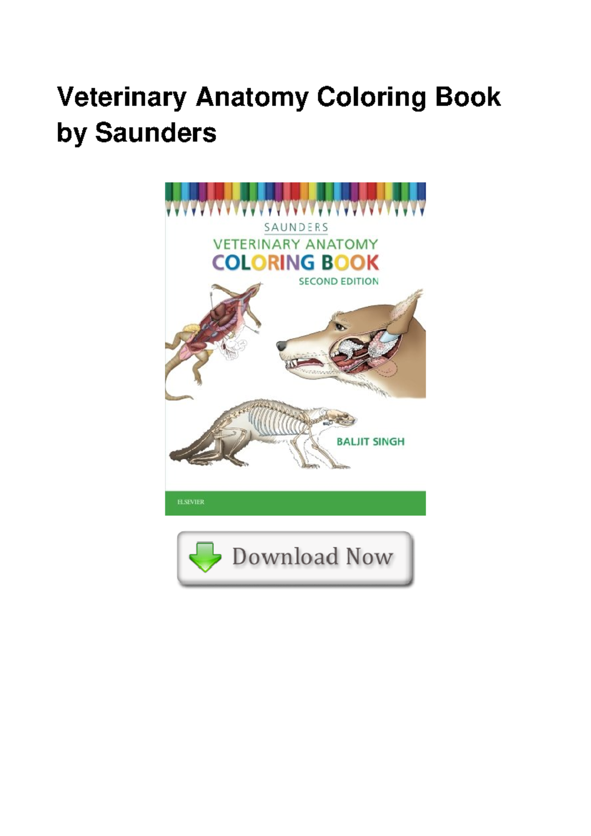 Coloring book anatomy veterinaria - Veterinary Anatomy Coloring Book by ...