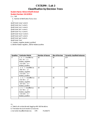 Lab1-Data exploration and integration with weka - Steps: Download and install Weka. You can find ...