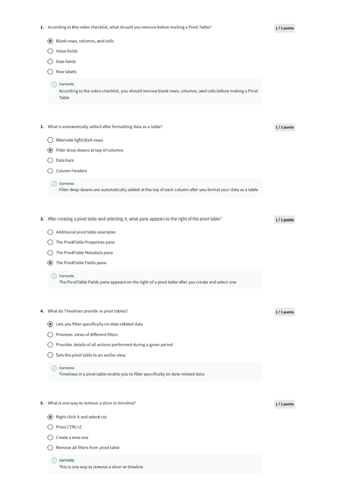 Excel Basics for Data Analysis Quiz 6 - Narrativa con datos - Studocu