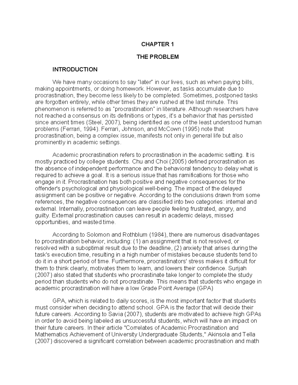 Document dont hilabot this - CHAPTER 1 THE PROBLEM INTRODUCTION We have many occasions to say ...