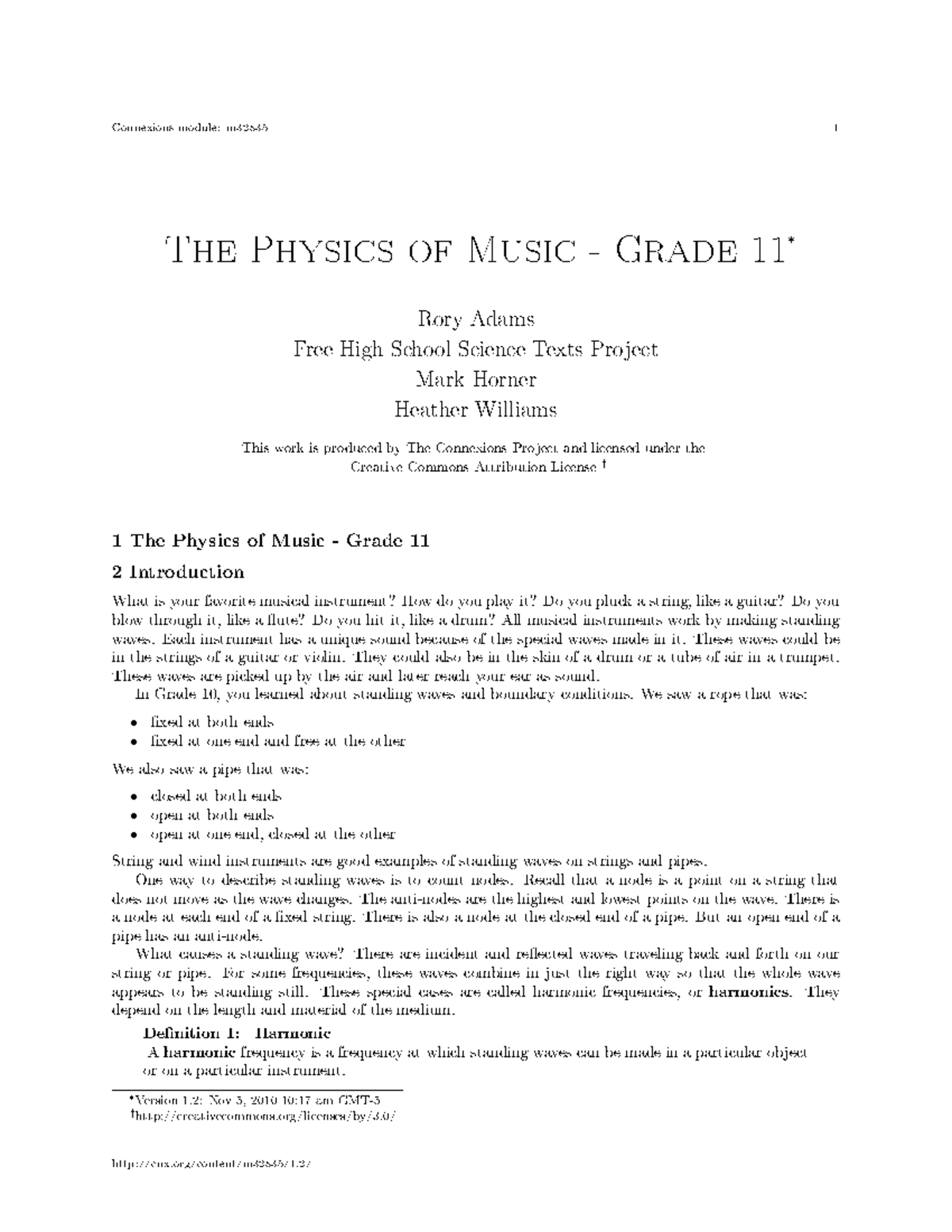 A física da música (inglês) - The Physics of Music - Grade 11 ∗ Rory ...