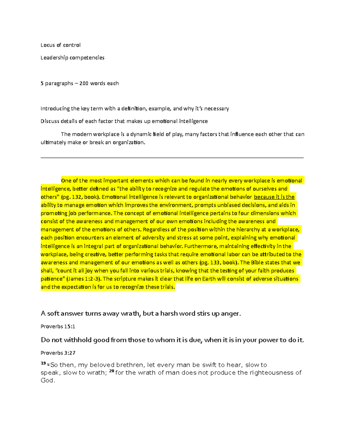 Test upload project - Locus of control Leadership competencies 5 ...