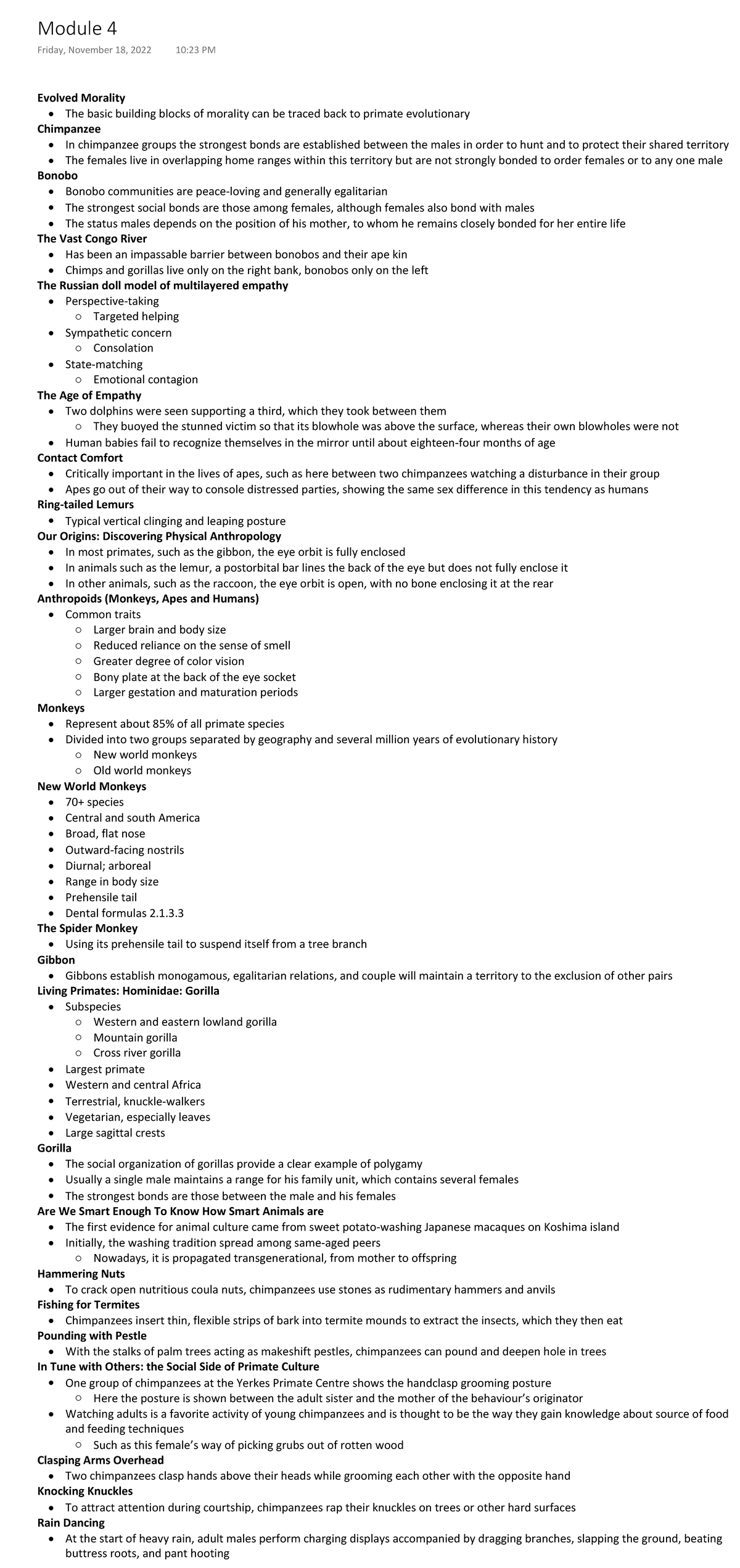 Module 4 - Topic: Applied Anthropology 1: A few brief lessons from the ...