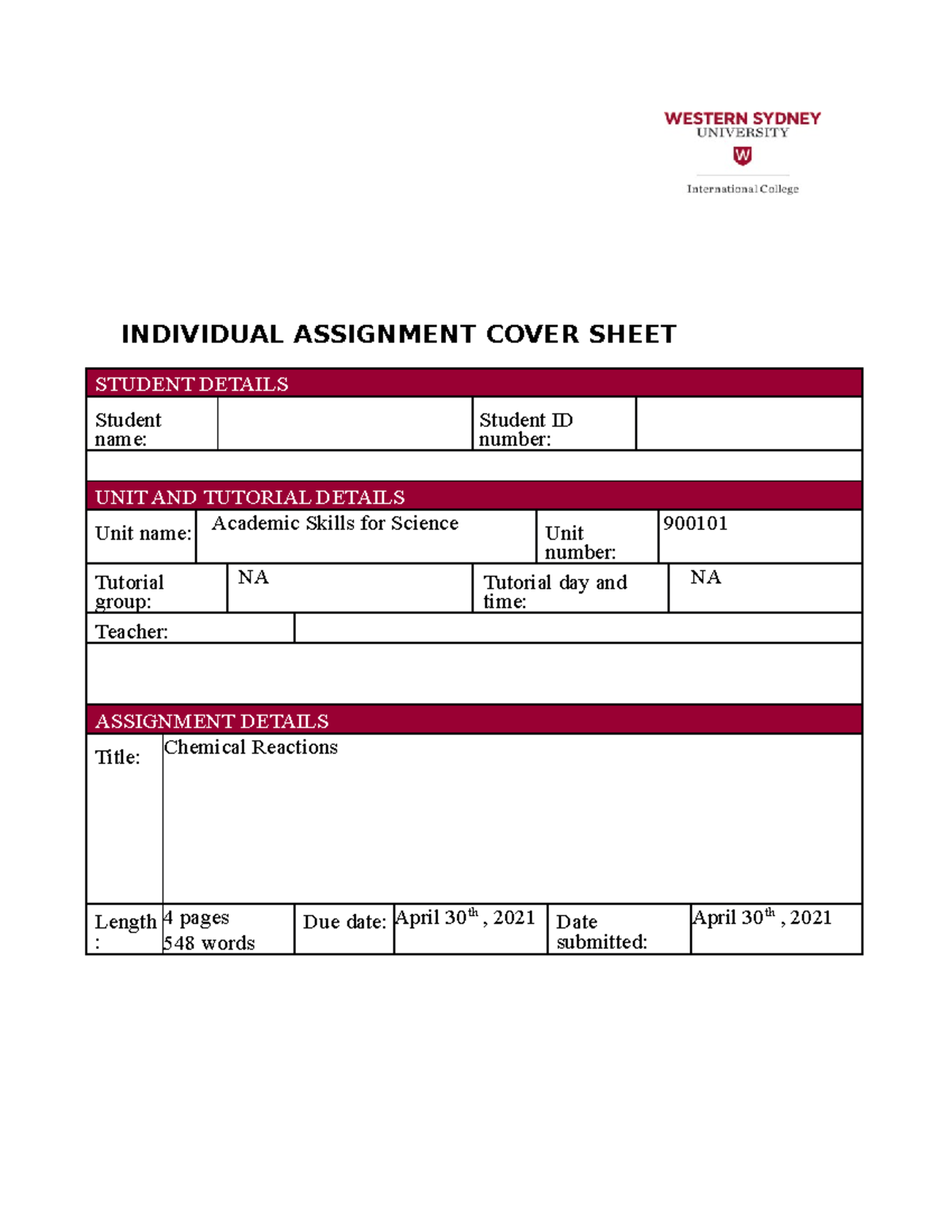 Research project part B - Seba alsulaihim - INDIVIDUAL ASSIGNMENT COVER ...