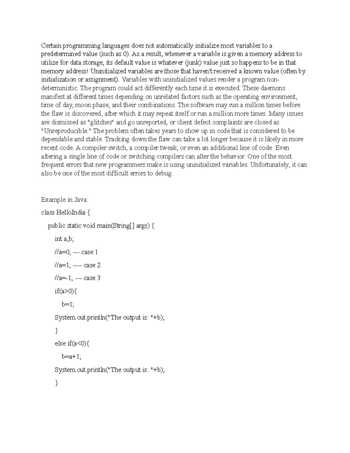 Discussion 3 - cgdjgiu - Certain programming languages does not ...