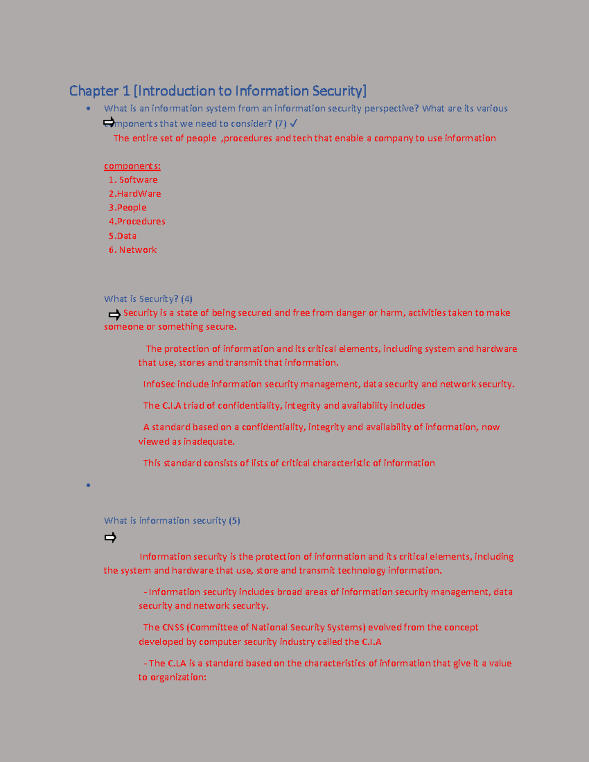 Info Sec Questions - This help students prepare for tests and exams ...