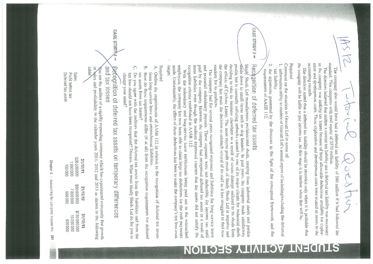 IAS12 Tutorial - IAS 12 - Corporations, Insolvency and Liquidation Law ...