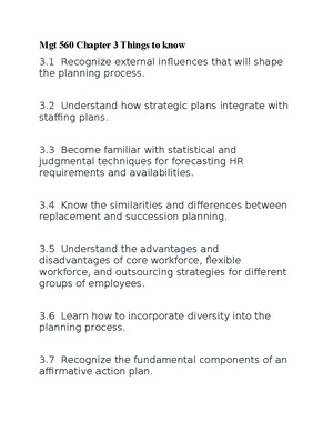 Mgt 560 Chapter 4 Things to know - Mgt 560 Chapter 4 Things to know ...