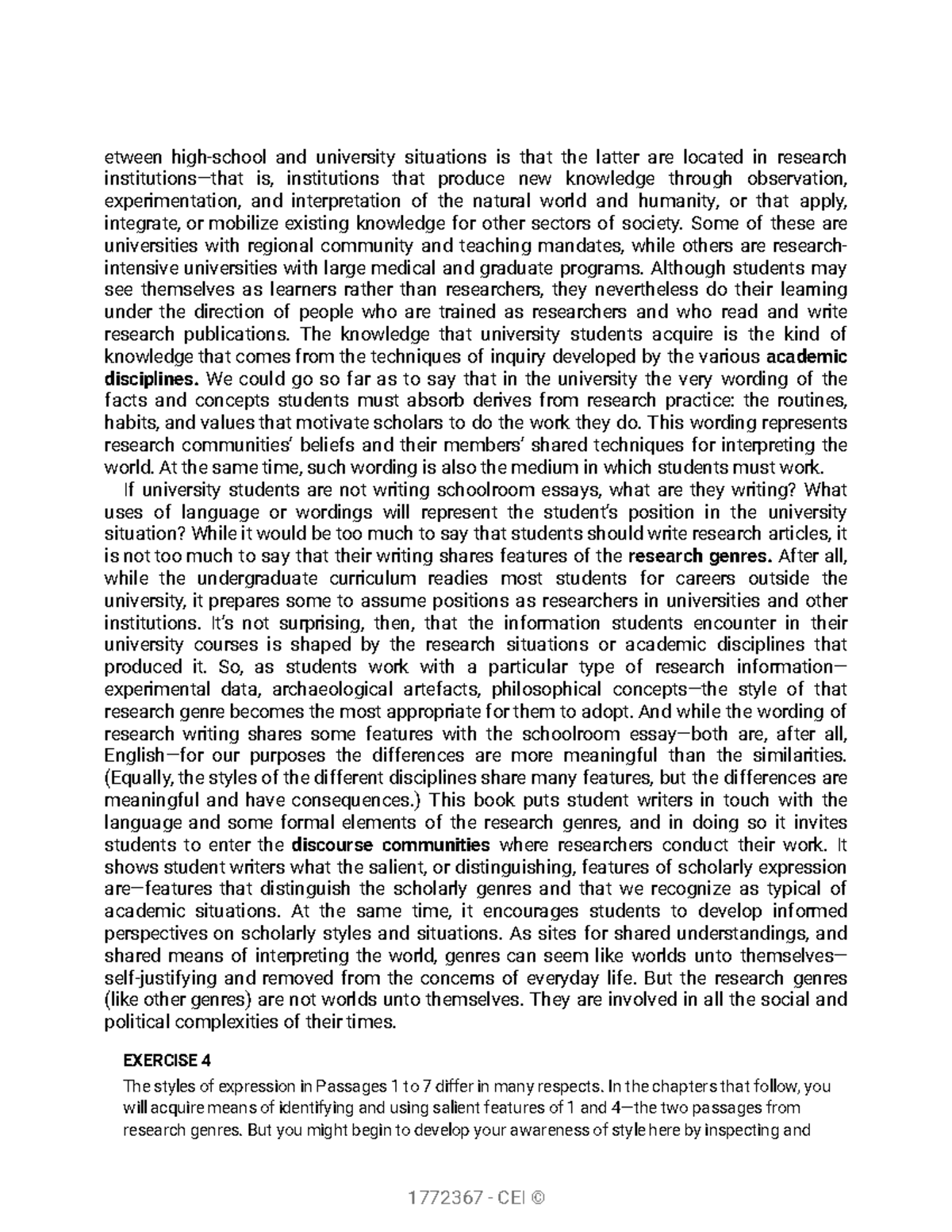 2 - Text book of WRDS 150 - etween high-school and university ...