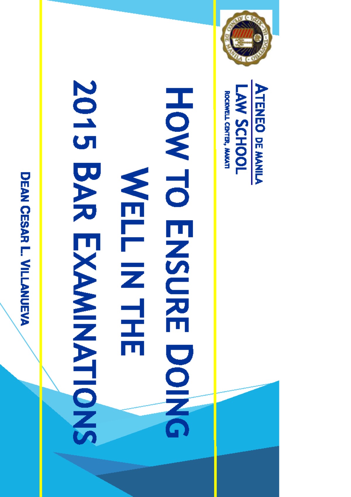 How to Ensure Doing Well in Bar Exam - Administrative Law - Studocu