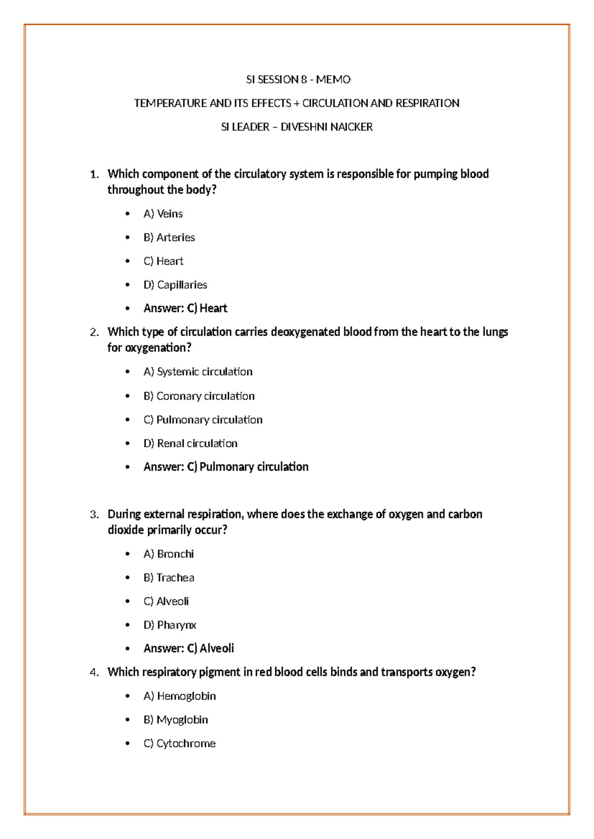SI Session 7 - Practice work - SI SESSION 8 - MEMO TEMPERATURE AND ITS ...