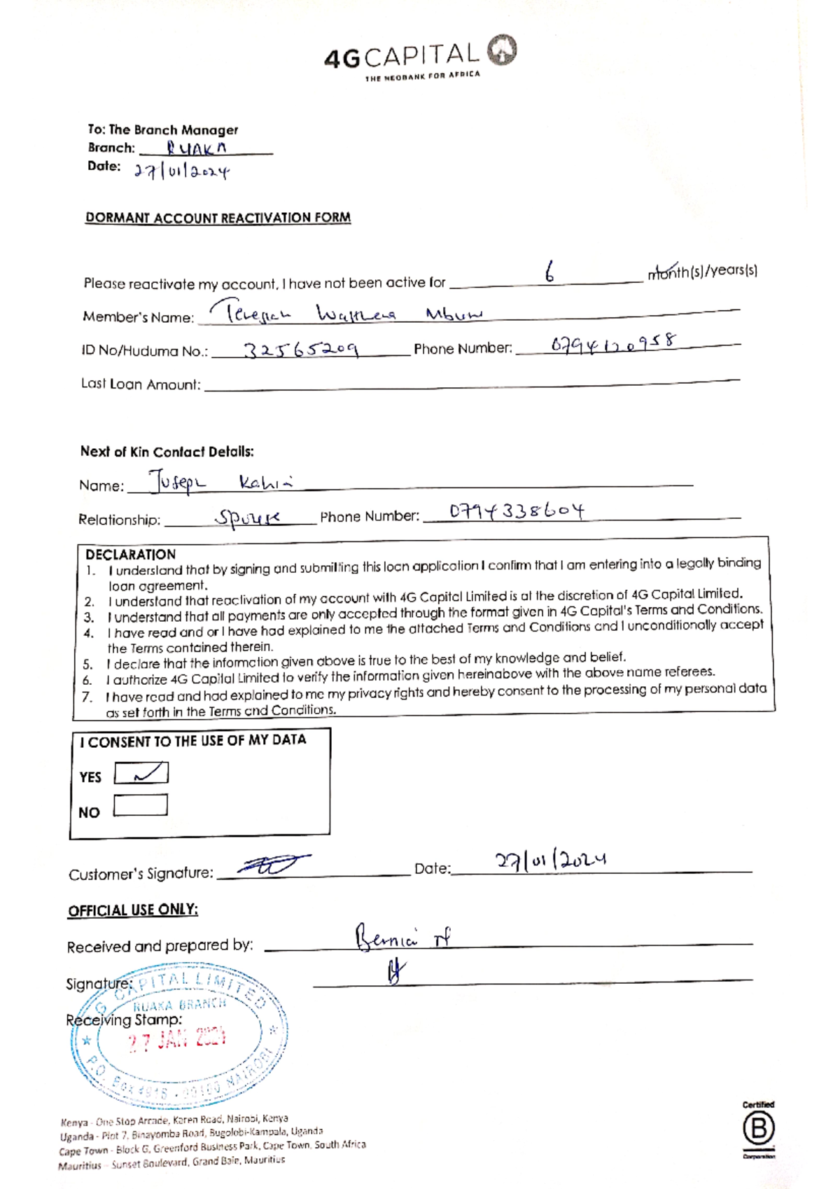 Dormant Reactivation Shujaa - Research Project in Community Development ...