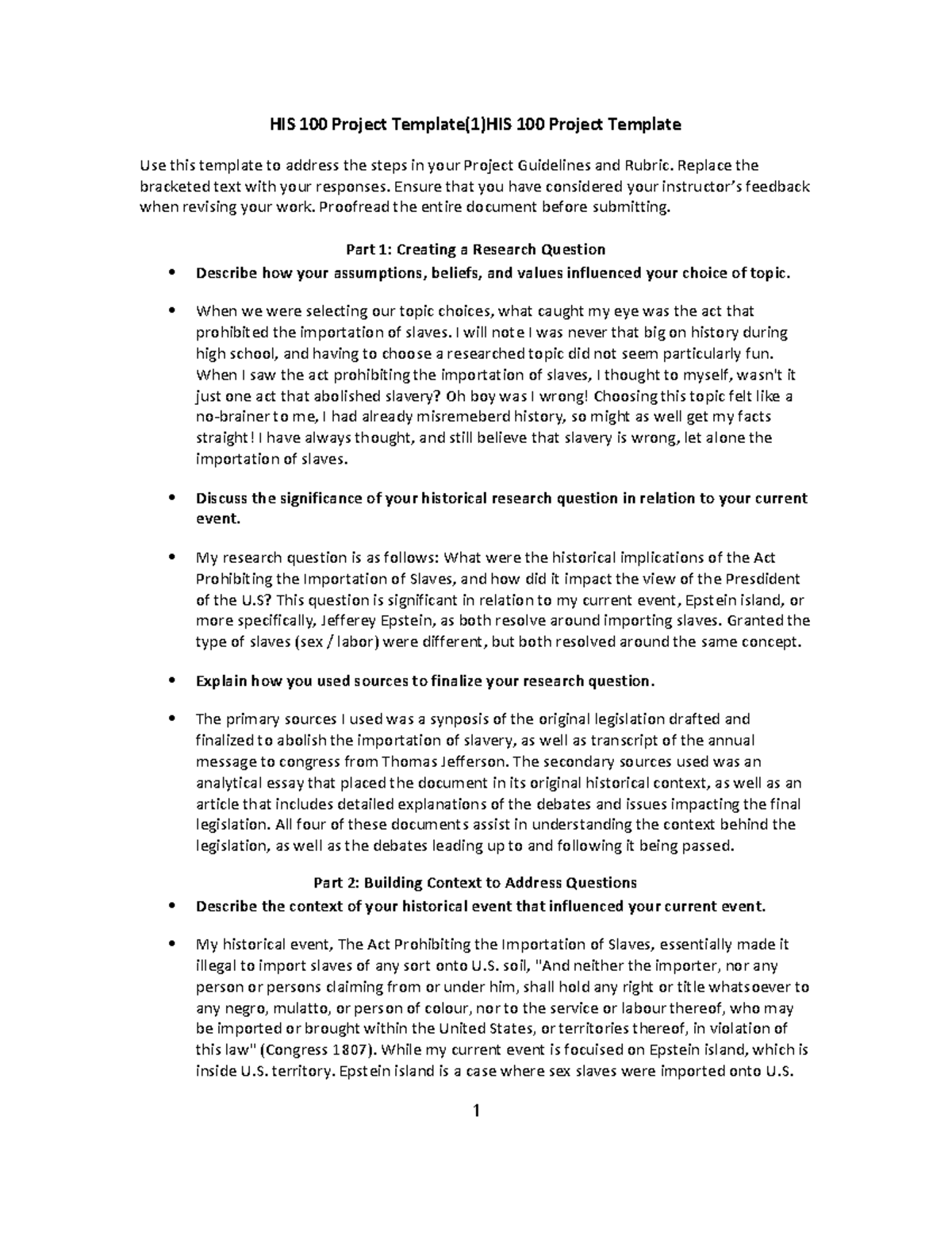 HIS 100 7-1 - 7-1 - HIS 100 Project Template(1)HIS 100 Project Template ...