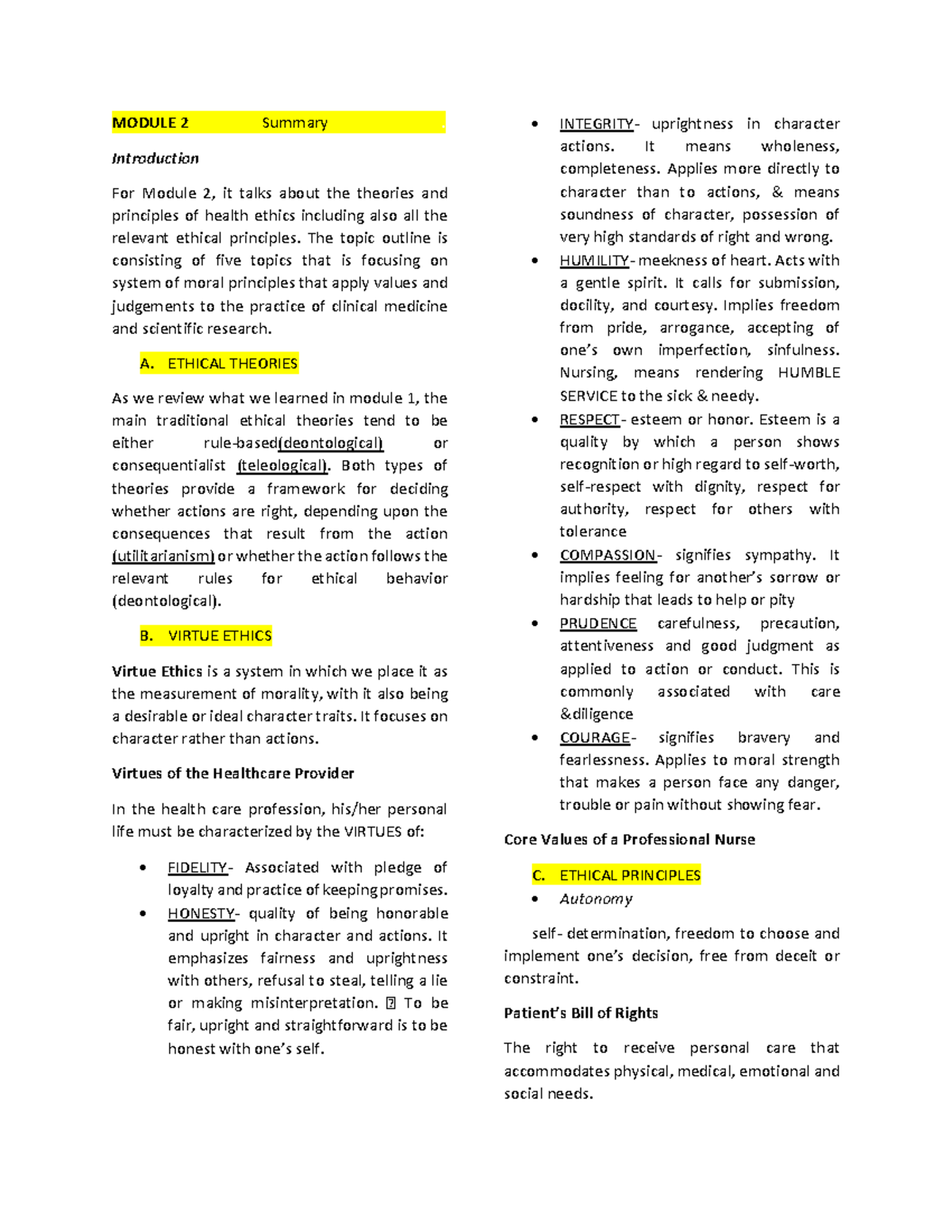 PT- Synthesis - nmn - MODULE 2 Summary. Introduction For Module 2, it ...