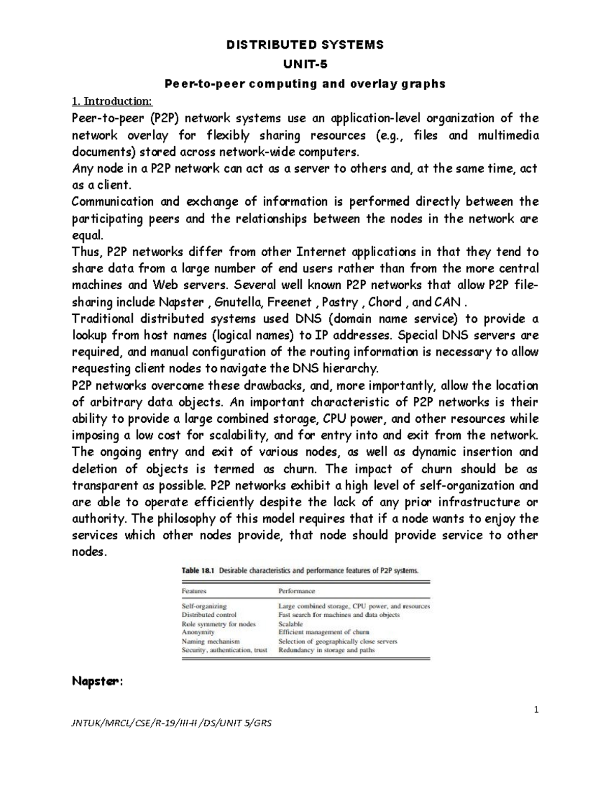 UNIT-5 DS - jntuk distributed systems the materials are divided into ...