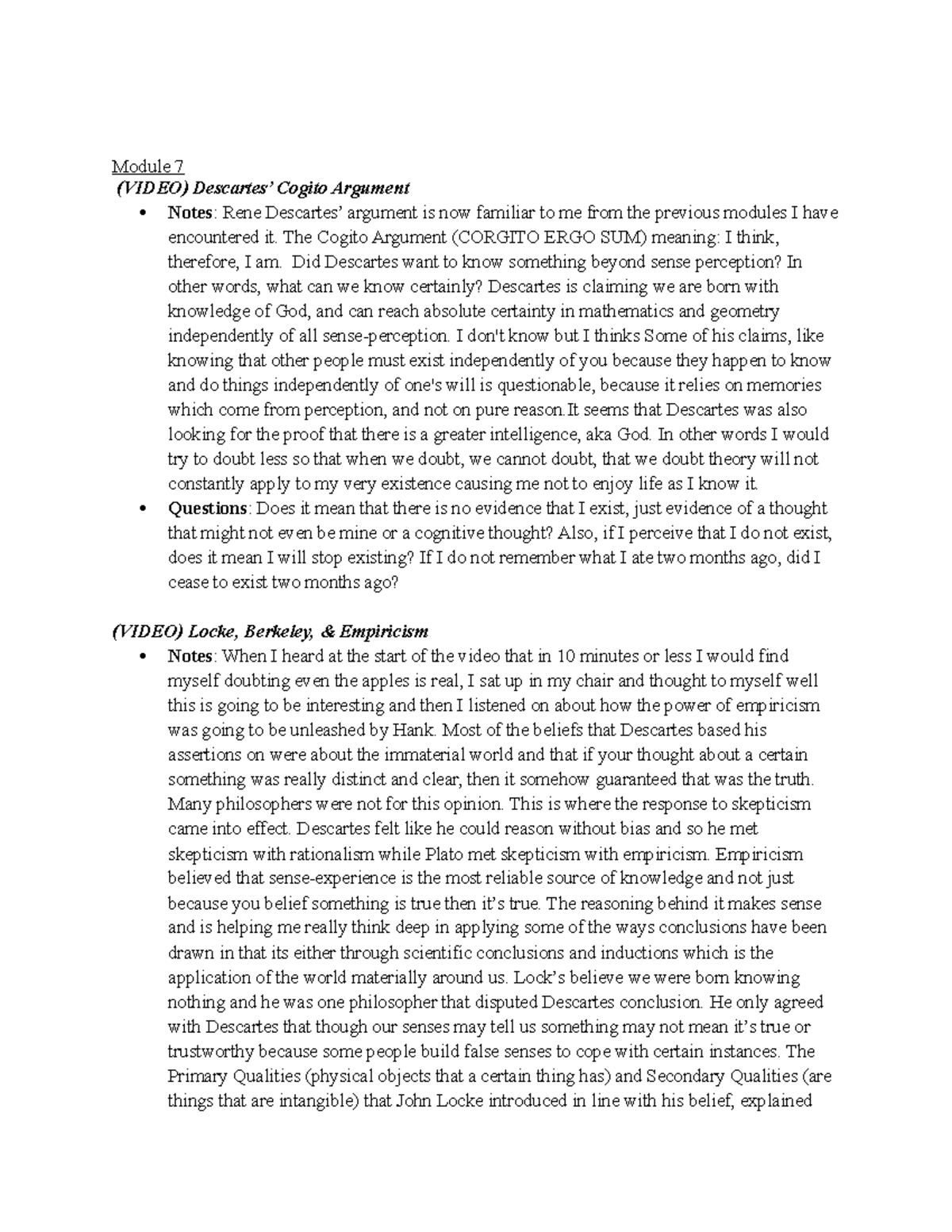 Philosophy Journal 7 - Aristotle supposes that being a virtuous person ...
