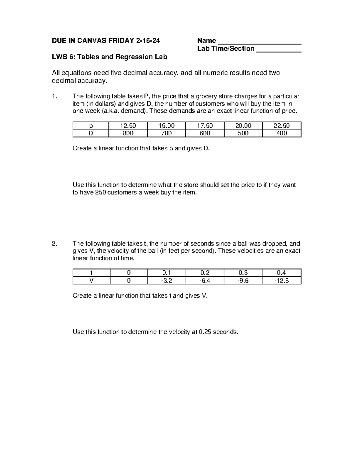 119 S24 LWS 6 - Tables & Regression Lab due 2-16 - DUE IN CANVAS FRIDAY ...
