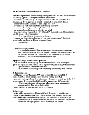 Behavioral Genetics Stats Notes - PSYC: 438 – Behavioral Genetics ...
