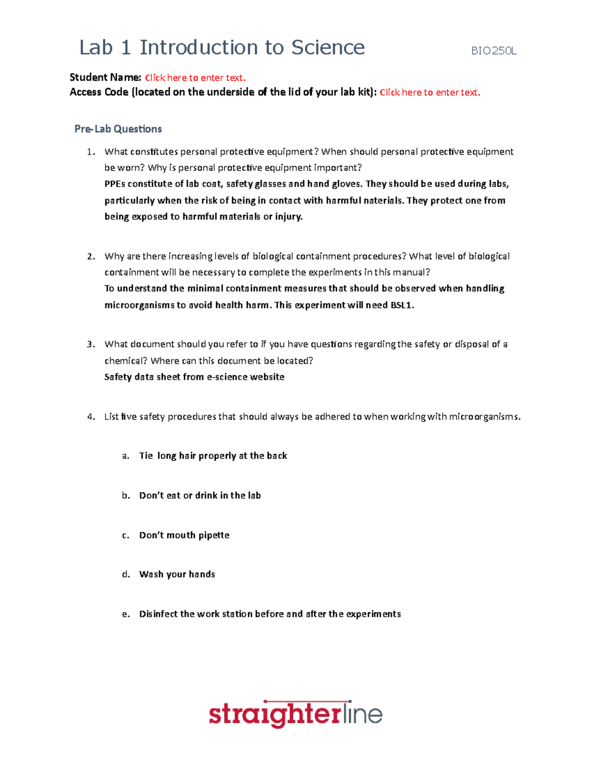 BIO250L+V2+Lab+1F - Microbiology lab 1 - Student Name: Click here to ...