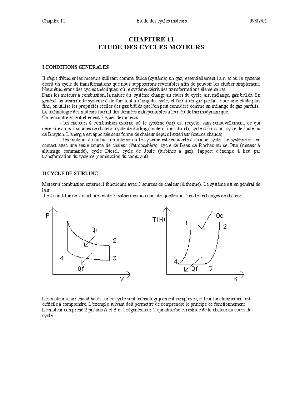 Thermo Etude Cycles Moteurs - Thermodynamics lessons and solutions ...