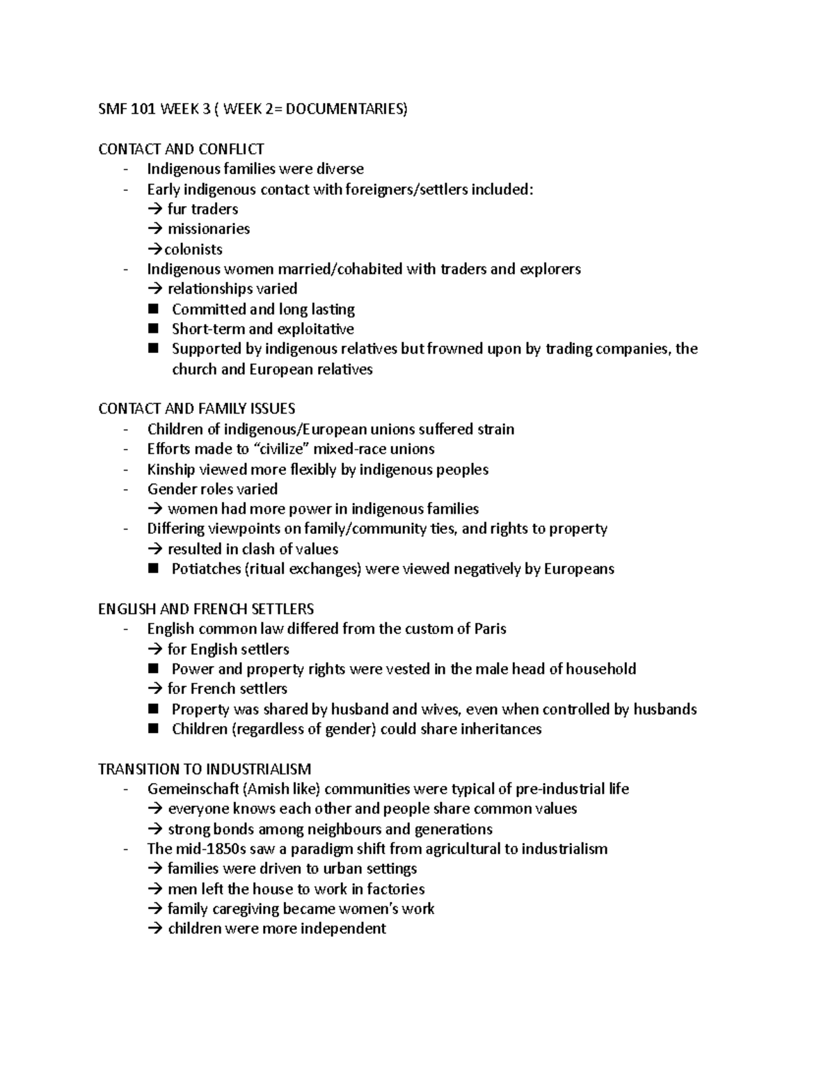 SMF 101 WEEK 3 lecture notes - SMF 101 WEEK 3 ( WEEK 2= DOCUMENTARIES ...