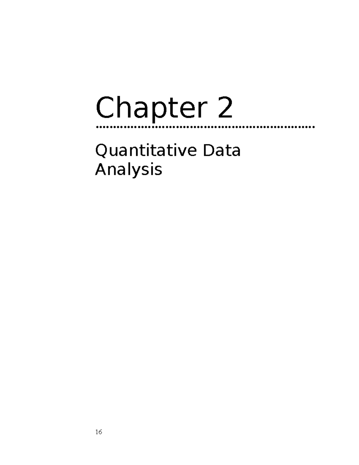 Ch2 Minitab 20(2) - N/A - Chapter 2 Quantitative Data Analysis An ...