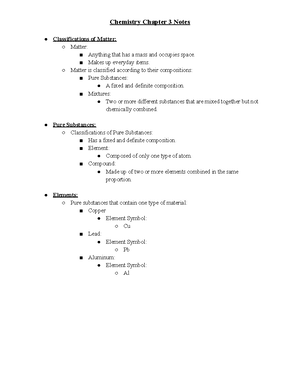 Chemistry Chapter 4 Notes - Elements and Symbols: Elements: A pure ...