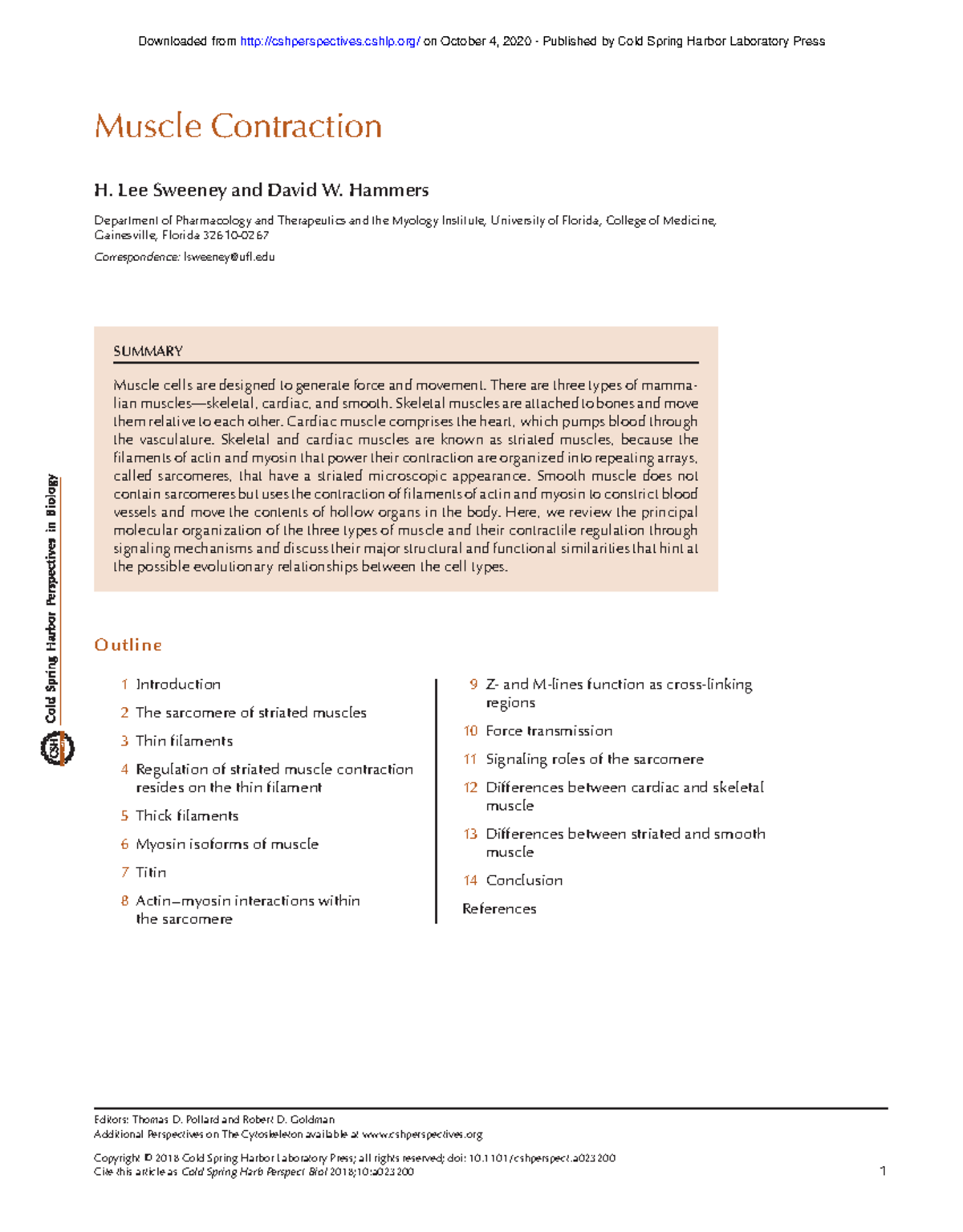 3. Muscle Contraction - articulo de los musculos en ingles - Muscle ...