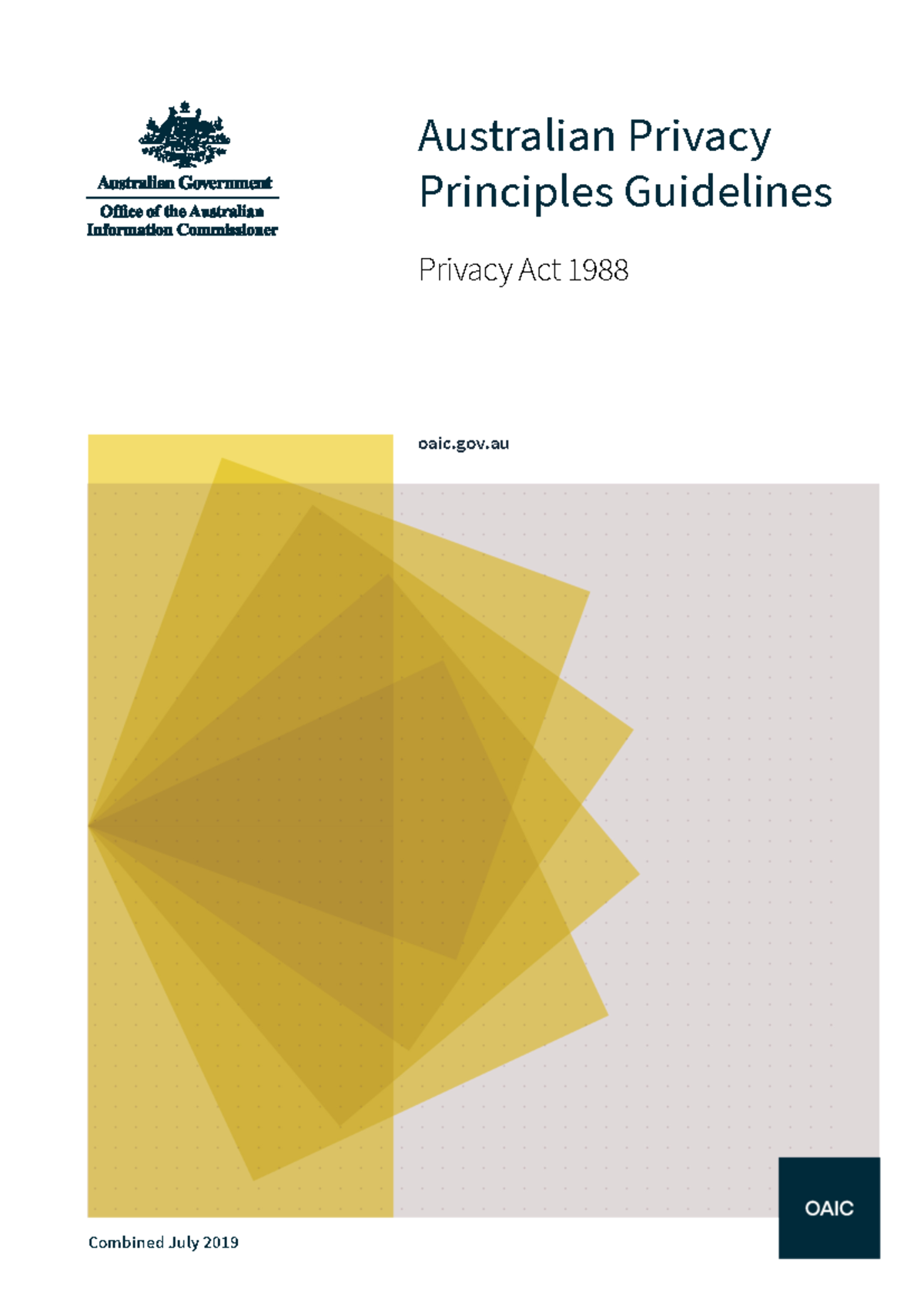 Australian Privacy Principles Guidelines - oaic.gov Combined July 2019 ...
